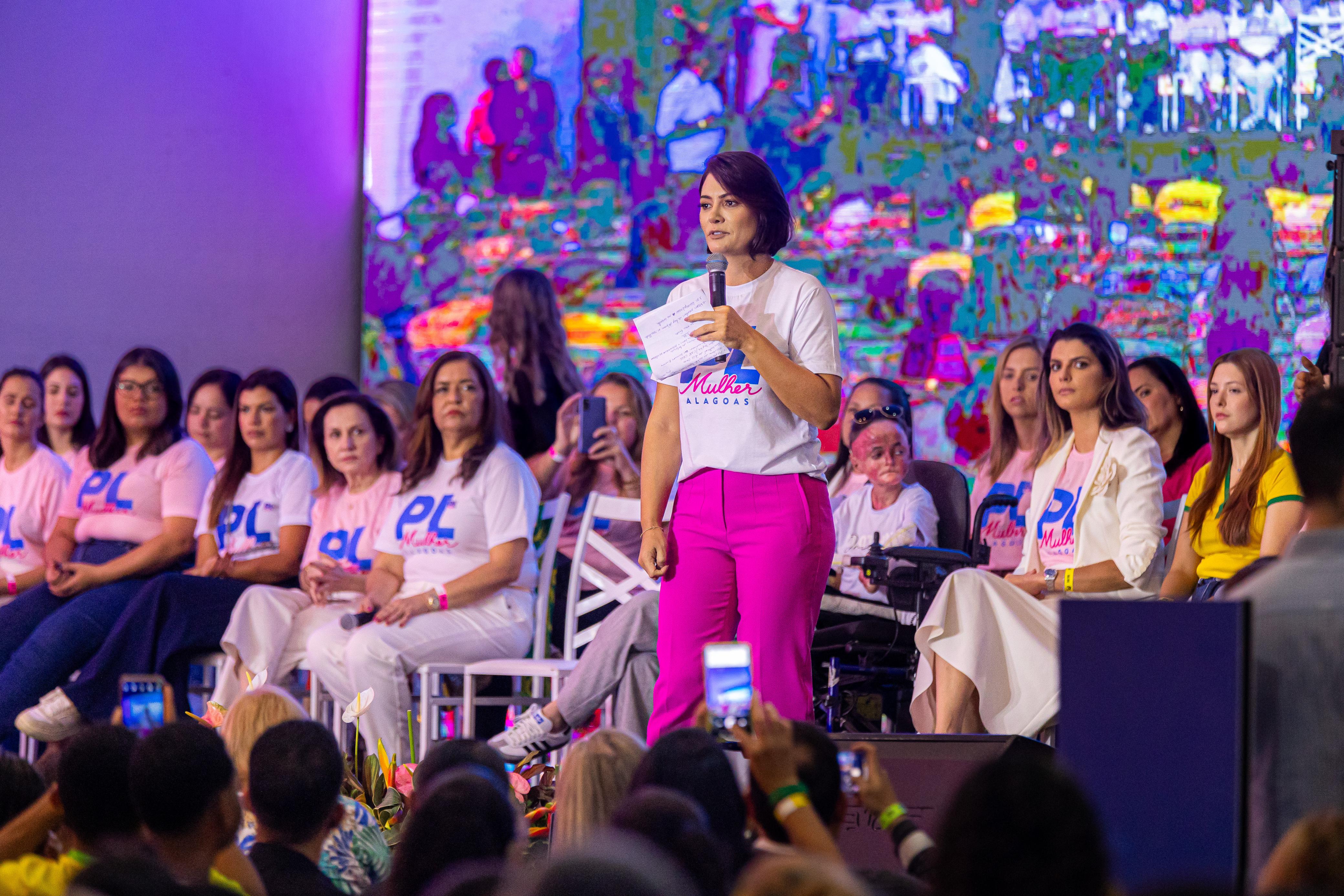 Michelle Bolsonaro participa de evento do PL Mulher em Maceió