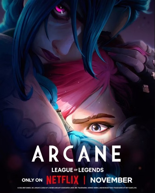 Arcane | Jinx e Vi retornam em novo pôster da 2ª temporada