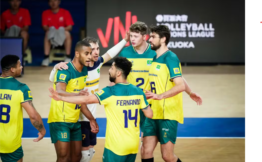 Com grande atuação de Lukas Bergmann, Brasil vence a Alemanha na VNL