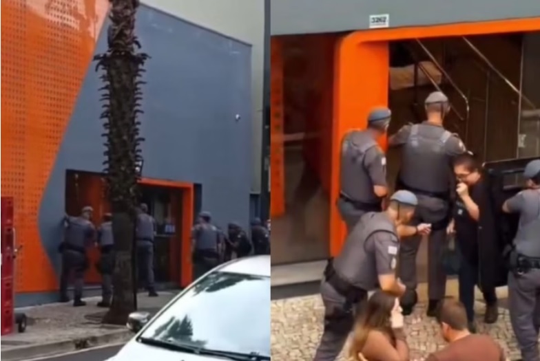 Oito pessoas são feitas reféns em tentativa de assalto a banco