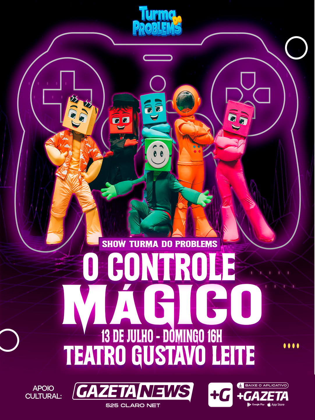 Turma dos Problems chega a Maceió com show inédito no Teatro Gustavo Leite