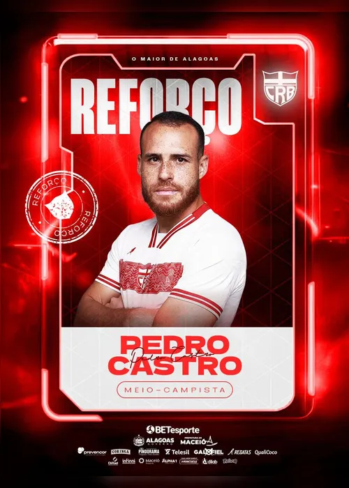 CRB anuncia contratação de Pedro Castro e saída de Gegê