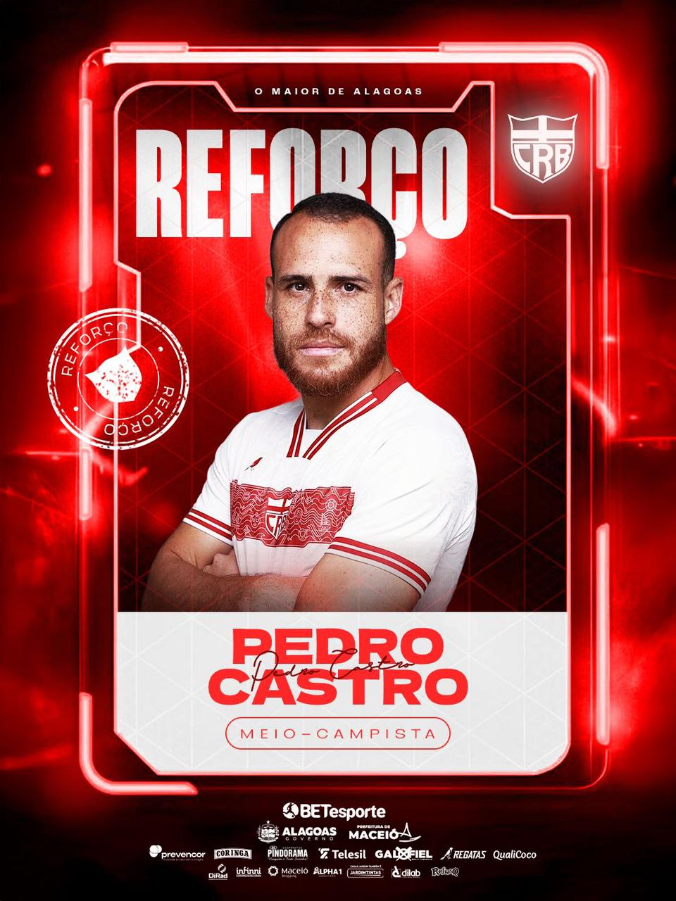CRB anuncia contratação de Pedro Castro e saída de Gegê